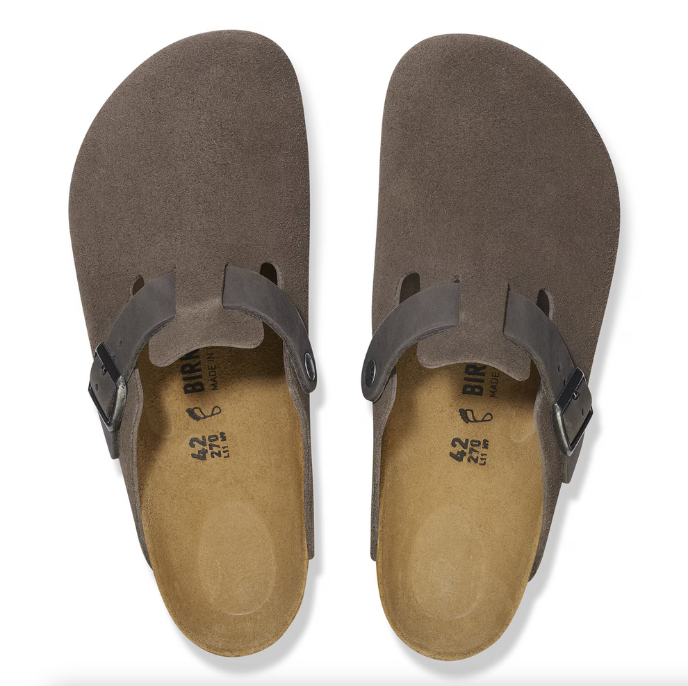 Birkenstock 1029210 Boston BS Mixed Leather Concrete Gray – The Dress Code Darwin